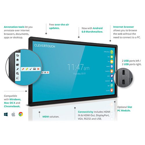 Clevertouch Plus Series High Precision 86" | digibord-shop.nl